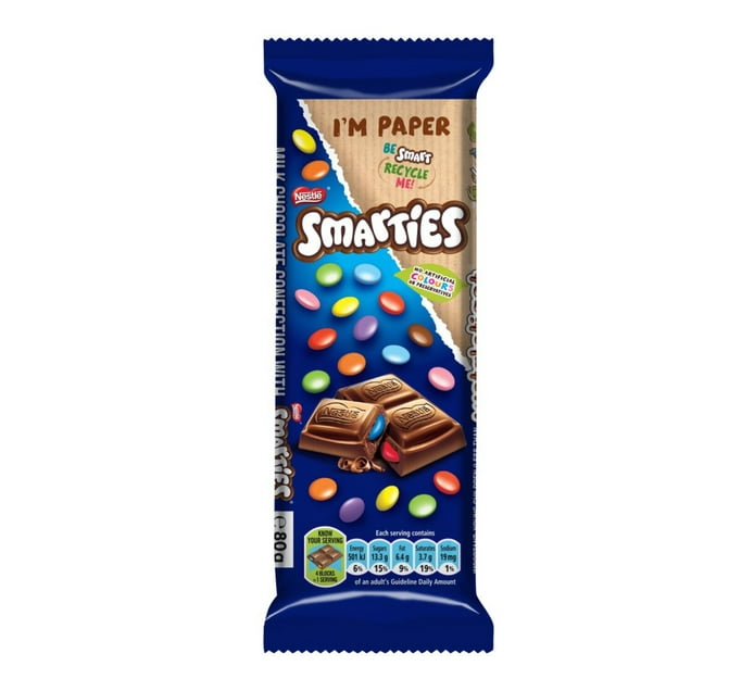 Buy Nestle Smarties Milk Chocolate Slab 80g in Bulk | Makro Business