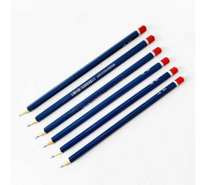 Le Stat HB Wooden Pencils Hexagonal (Set of 144, black) | Makro