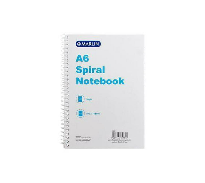 Marlin A6 Spiral Bound Note Book A6 100-Page - 10 Pack | Makro