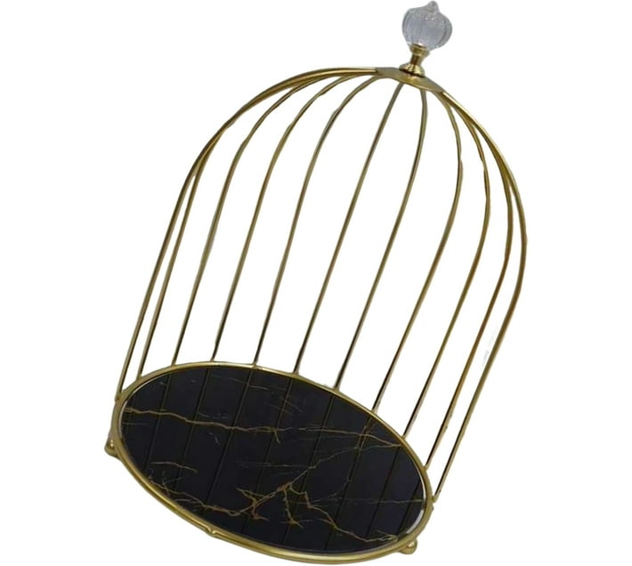 Generic Sd821-11 Black Single Bird Cage Stand Iron Rack Shelf For ...