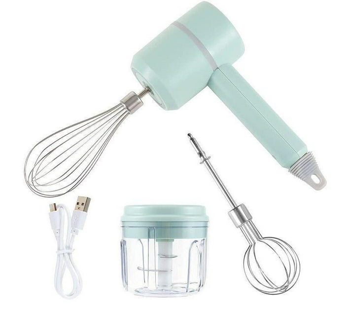 Someone’s in a Makro Rechargeable Hand Mixer - Blue Mood