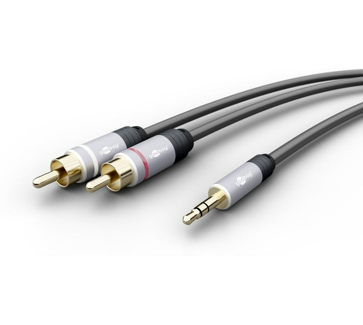 Goobay 3.5mm Jack To 2 RCA Male 3 m 78739 (Compatible with Mobile ...