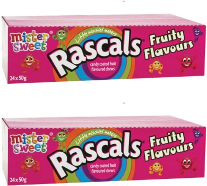 Buy Mister Sweet Sweet candy rascals fruity 50g Box (48 x 50 g) in Bulk ...