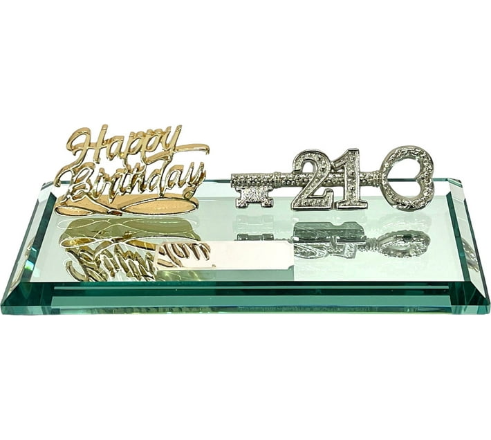 ECHO BAY TRADING 21st Key Happy Birthday on Mirrorbase Decorative ...