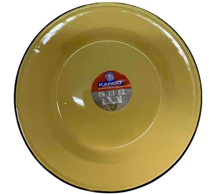 Kango Pack of 6 Aluminium Enamel Soup Plate Dinner Set () | Makro