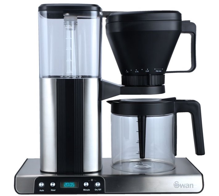 Swan Drip & Cold Brew Coffee Machine Swan 12 Cup Coffee Maker (Black ...