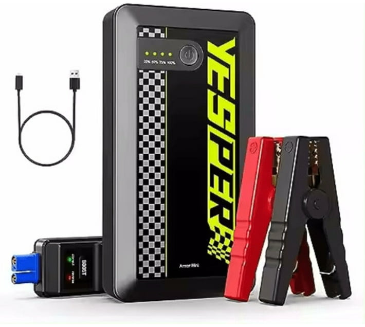 Yesper MPTALX19855739-0 0.98 ft Battery Jumper Starter Aluminium For ...