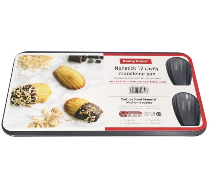 Danny Home 12 Cup Madeleine Baking Pan 43cm Aluminium Cupcake/Muffin ...