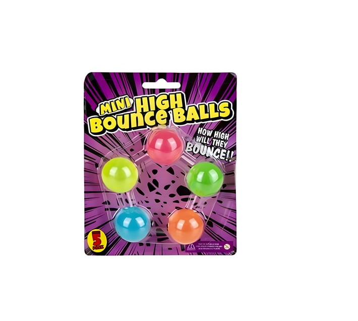 Novelty Ball Hi Bounce Mini 5 Piece 3cm | Makro