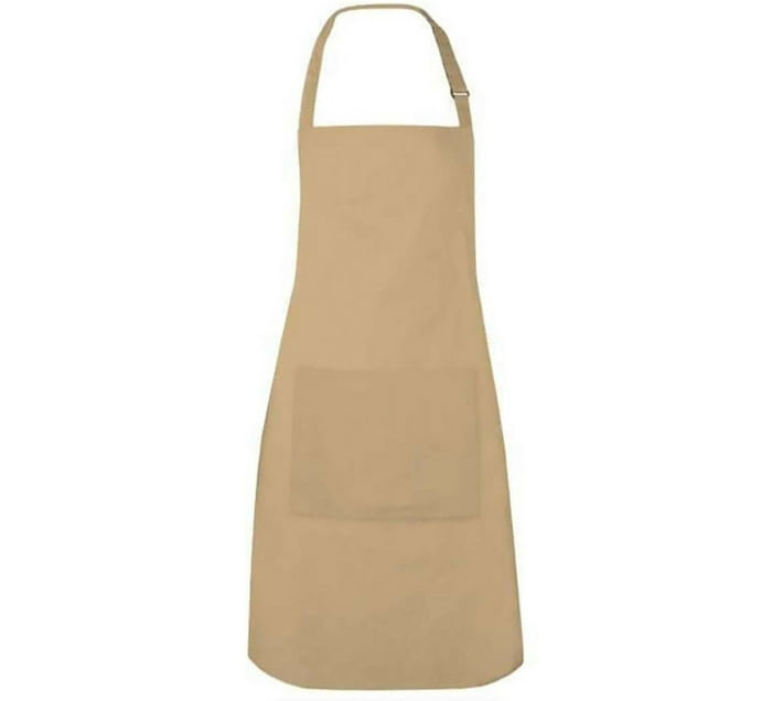 Selphies Apron Cotton Home Use Free (Beige, Single Piece) | Makro