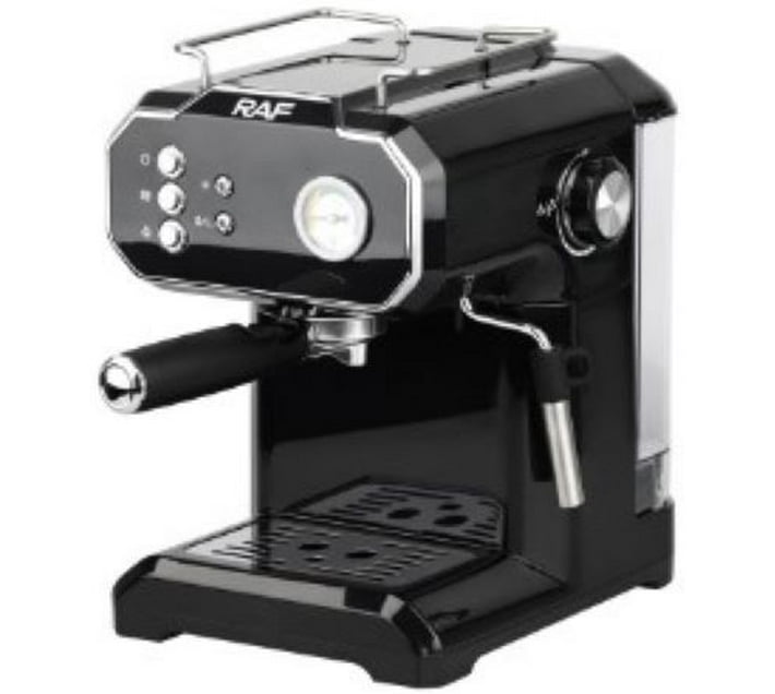 INE White 5 to 8 Cups Espresso coffee machine 8 Cup Coffee Maker (Black ...