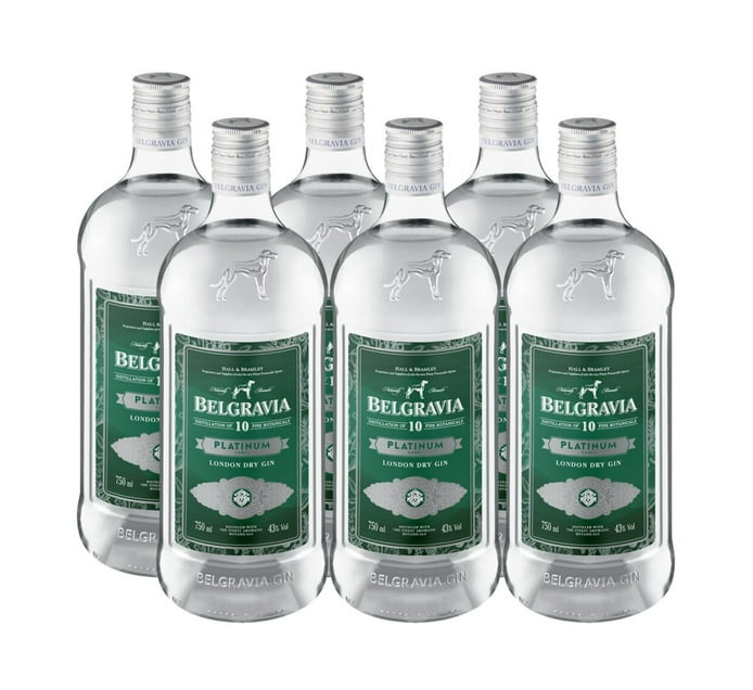 Belgravia Platinum London Dry Gin (6 x 750 ml) | Makro