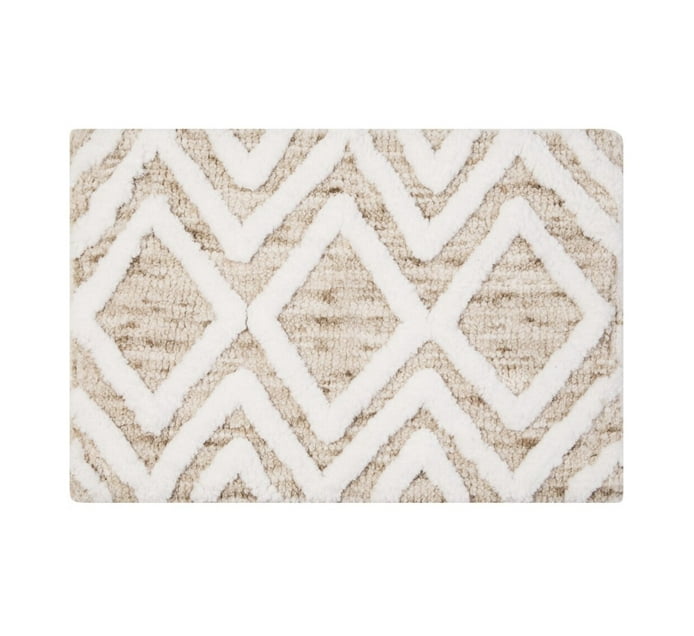 Someone’s in a Makro Home Living 50 x 80 cm Diamond Bath mat Natural Mood
