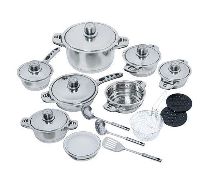 Someone’s in a Makro Smte -22 Pieces Stainless Steel 11-Layered Heavy ...
