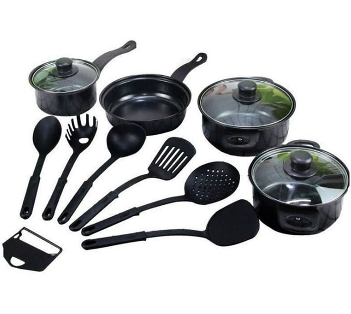 CHEFS DELIGHT NA Non-Stick Coated Stainless Steel Cookware Set (1 ...