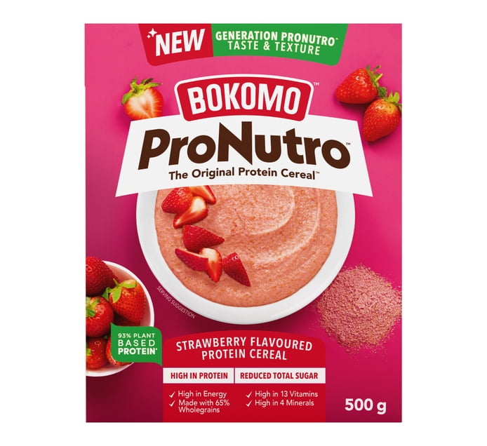 Buy Bokomo ProNutro Wheat & Gluten Free Strawberry Flavoured Protein ...
