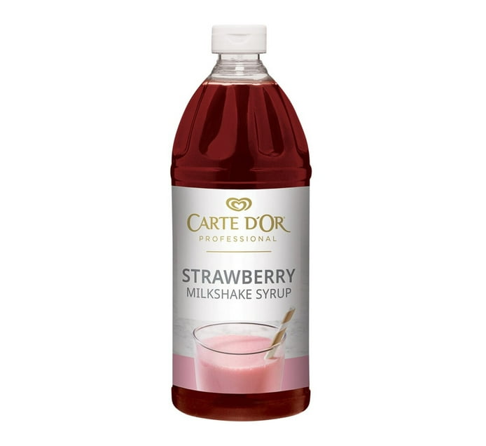 Buy Carte D'or Milk Shake Syrup Strawberry (1 x 1l) in Bulk | Makro ...