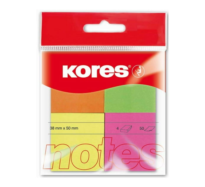 Buy Kores Sticky Notes 50 Sheets 4 Colours in Bulk | Makro Business