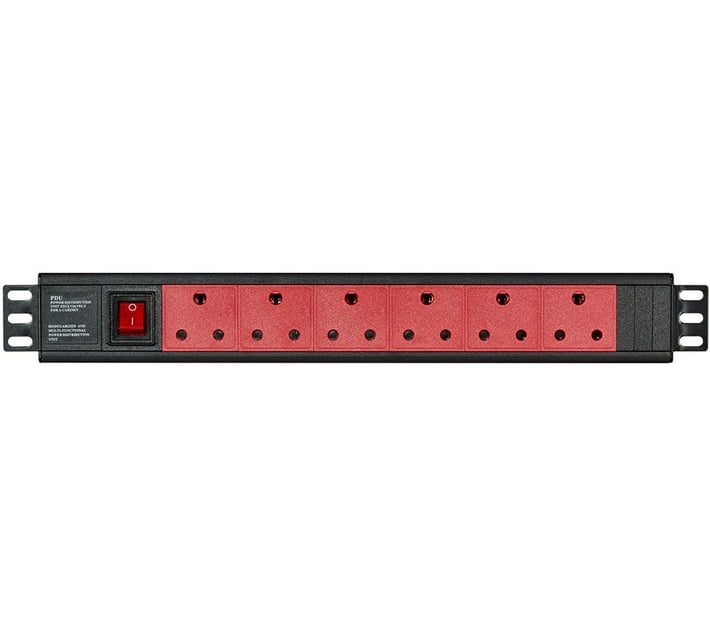 LinkQnet PWR-MP-6P-C13C14-M-D Dedicated Sa 3-Pin Multiplug Pdu Power ...