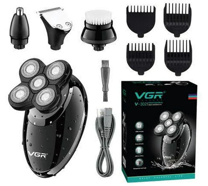 Buy VGR Voyager Mens Pro Chiskop Grooming Kit Shaver For Men (Black) in ...
