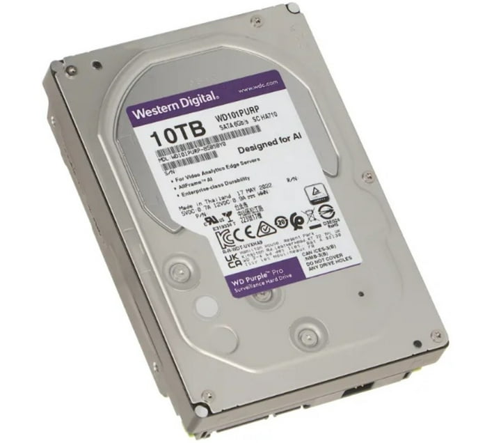 Western Digital 1 TB HDD (WD101PURP) (Interface: SATA III, Form Factor ...
