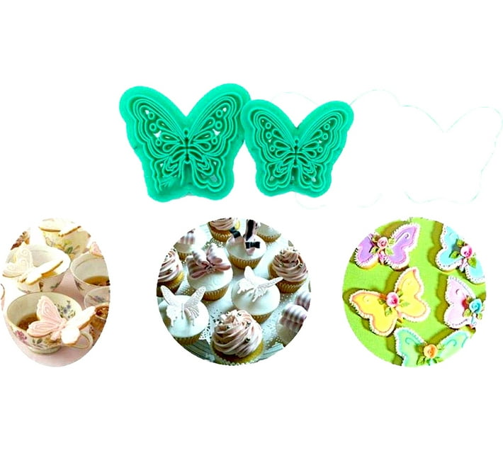 Maruti Groups 2pcs Butterfly Printing Cutter Set - Cookie & Fondant ...