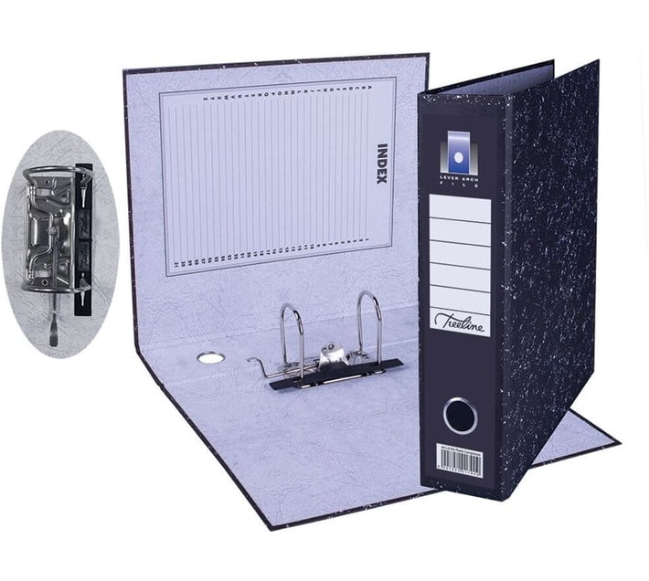 Buy Treeline Board with plastic compressor Lever arch file (Set of 10 ...