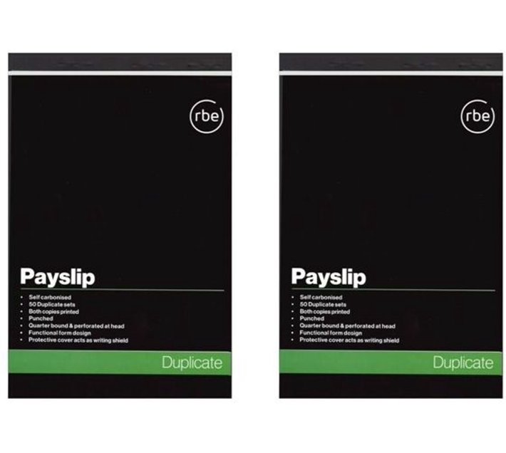 RBE RBE9631-2 Payslip Duplicate Pads A5 2's (1 Sets) | Makro
