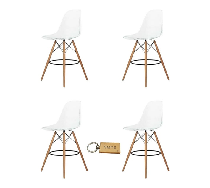 Someone’s in a Makro Modern Style Eiffel Chair Counter Bar Stools Set ...