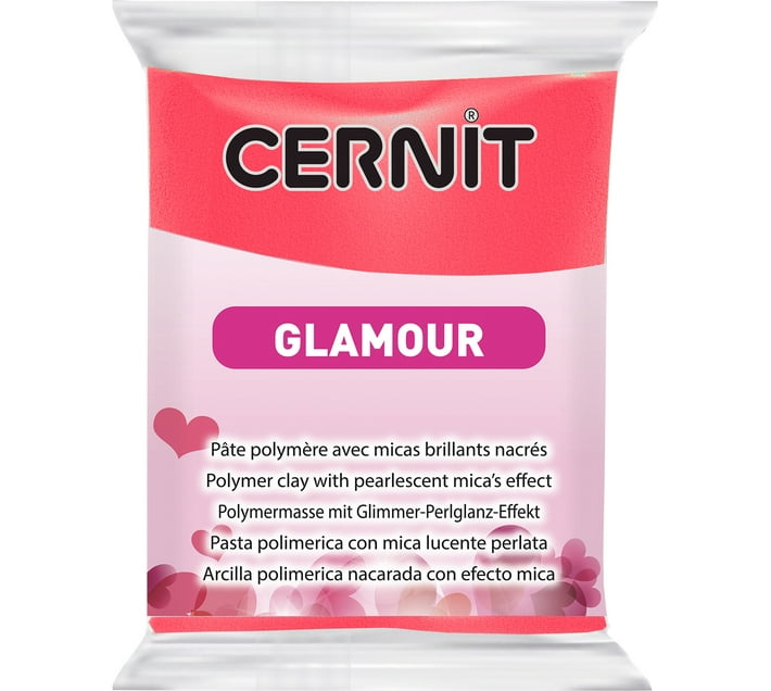 Cernit Glamour 56g Carmine Red Clay Art & Moulding Art and Craft Kit ...