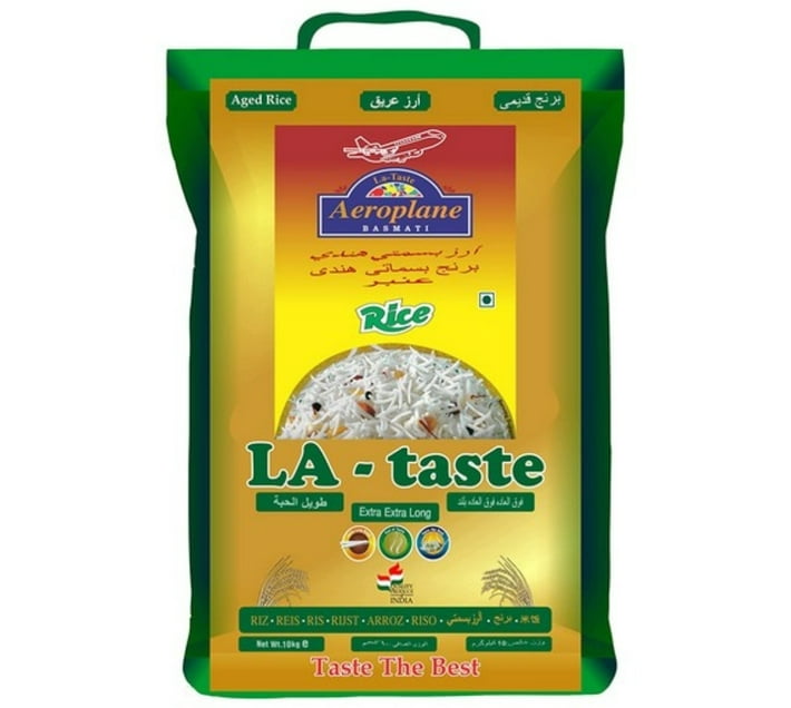 Aeroplane Basmati Rice La Taste Banskati Rice (Long Grain) (5 kg) | Makro