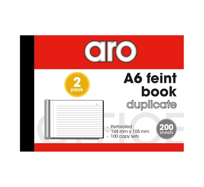 ARO A6 Pen Carbon Feint Duplicate Books 2-Pack | Makro