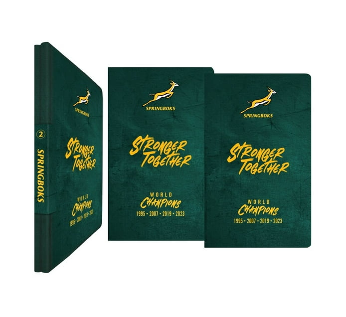 Someone’s in a Makro Springbok A5 2-PACK Springbok World Champs A5 ...