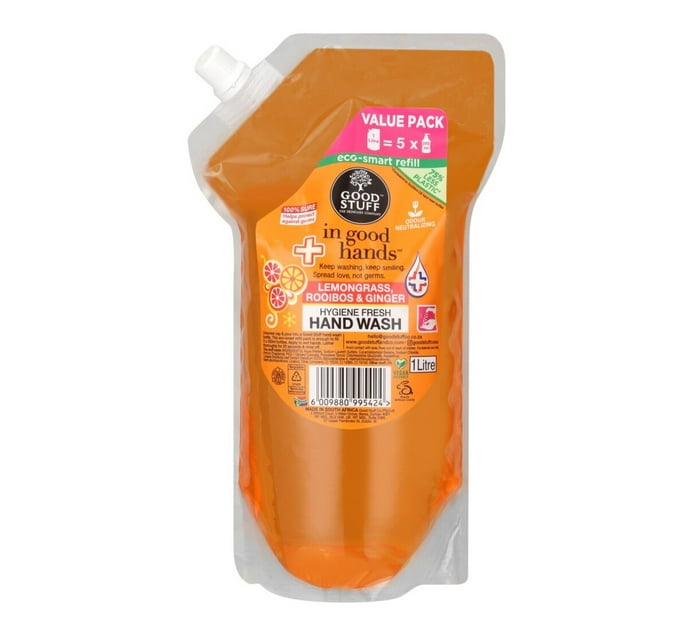 Buy Good Stuff Lemongrass Rooibos & Ginger Hand Wash Refill 1L in Bulk ...