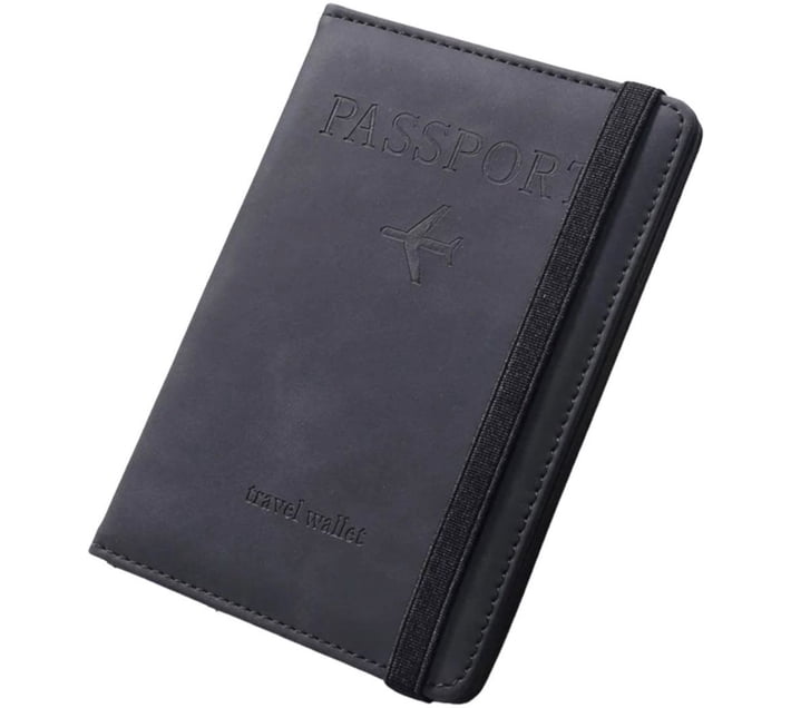 Buy EZ Select Travel PU Leather Passport Holder Passport Cover Travel ...