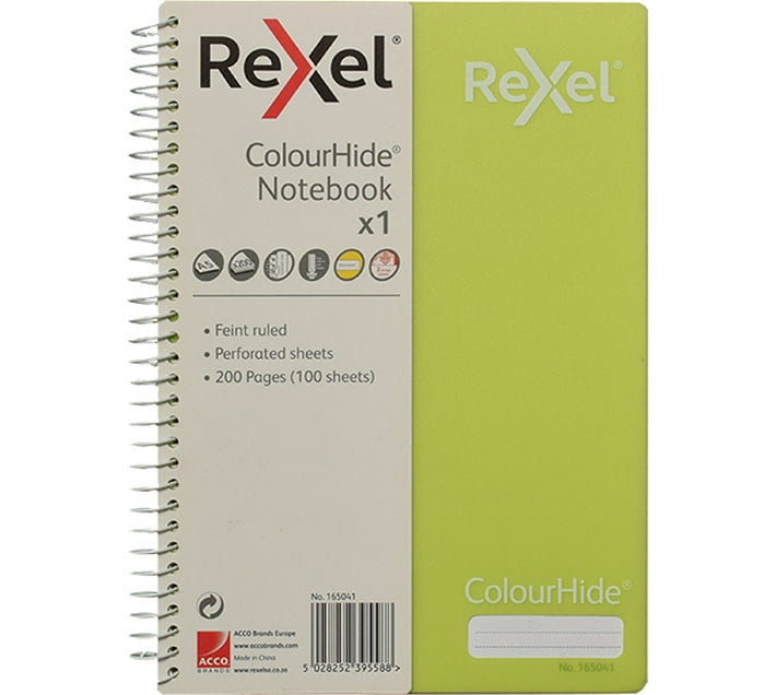 Rexel A4 Notebook Single (Lime) | Makro