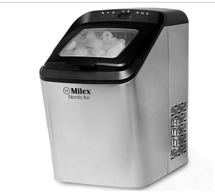 Buy Milex Nordic 15lkg Ice Maker For Home Utitlity (Silver, Black) in ...