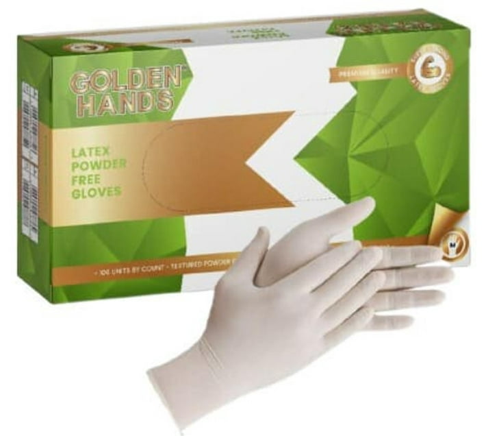 Golden Hands Golden Hands Latex Powder Free Medium Wet and Dry | Makro