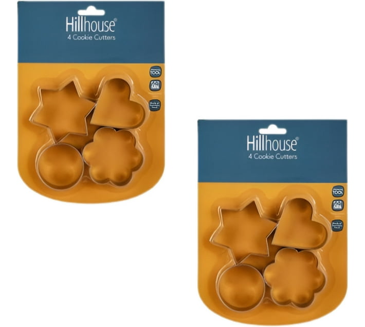 AZ Décor Cookie-Cutters S/S 4Pc Asstd Aluminium Cutter Kitchen Tool Set ...