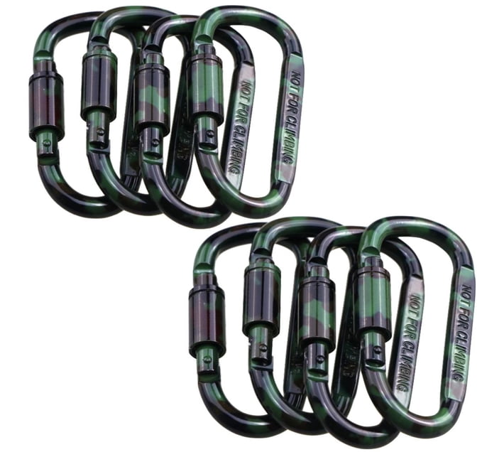 Someone’s in a Makro Camping Clip Carabiner Keychain Camo Locking Clip ...