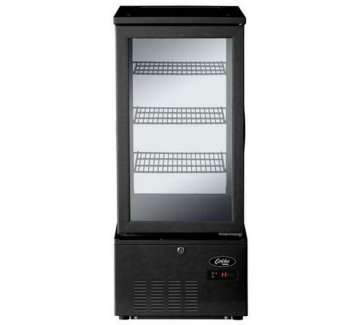 GALILEO Refrigerated glass display cabinet - 74Lt, Black - GALILEO 74 L ...