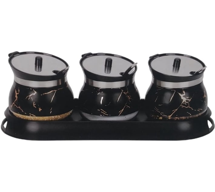 Seasoning Stainless Steel Tea Coffee & Sugar Container - 100 ml (Pack ...