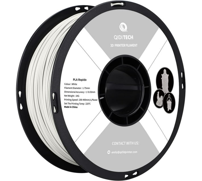 QIDI TECH PLA RAPIDO Printer Filament (White) | Makro