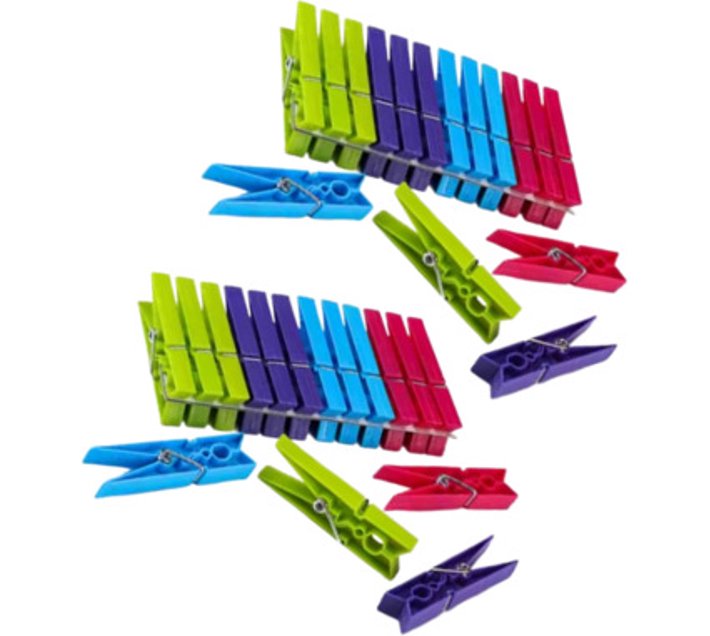 LONDZ Plastic Cloth Clips (Multicolor Pack of 48) | Makro