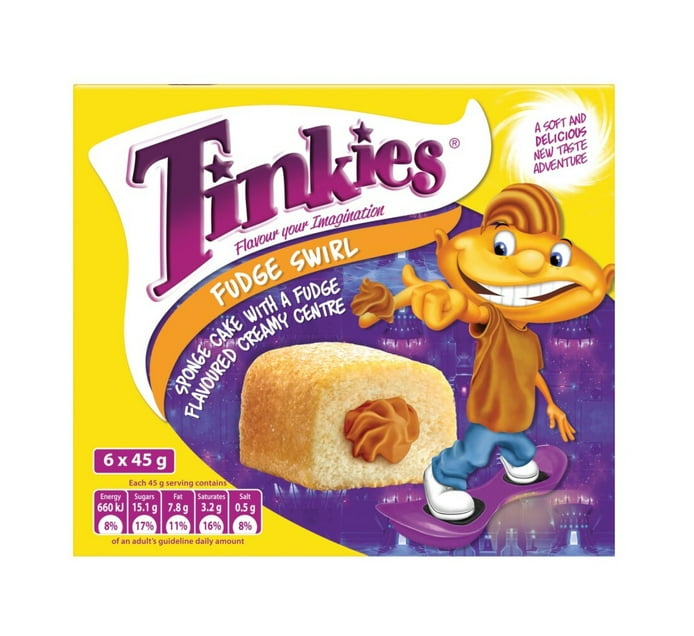 Tinkies Sponge Cakes Fudge Swirl (6 x 45g) | Makro