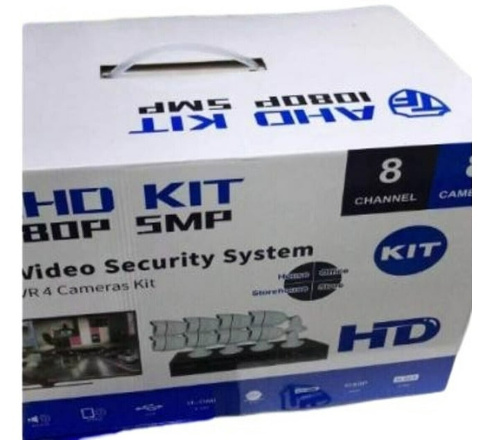 AHD Kit 1080p HD Indoor & Outdoor Security Camera with Remote Pan ...