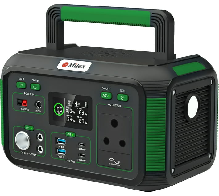 Milex 300W Portable Power Station 300 W 12 V Electric Generator | Makro
