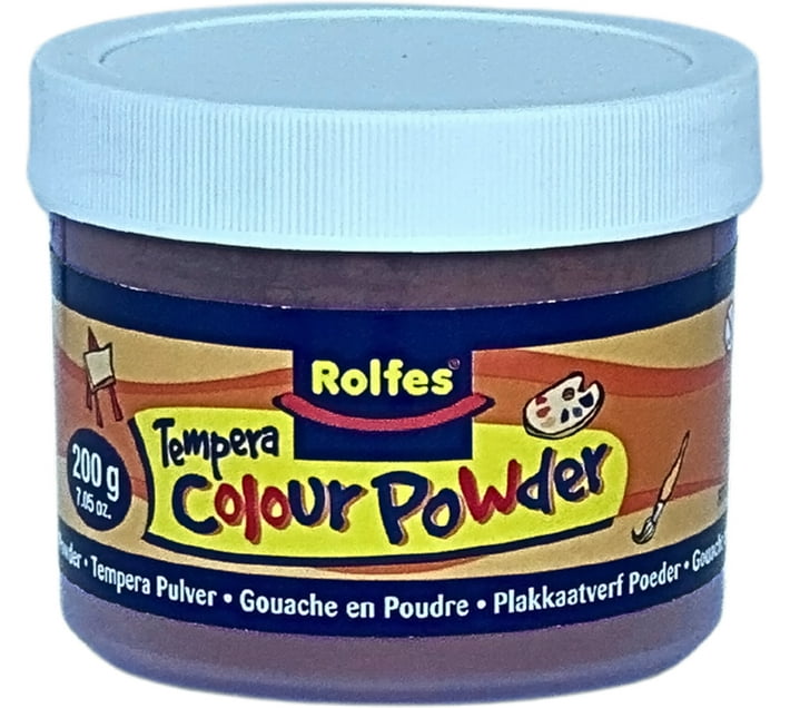 Rolfes Tempera Powder 200g Burnt Sienna (Set of 1, Brown) | Makro