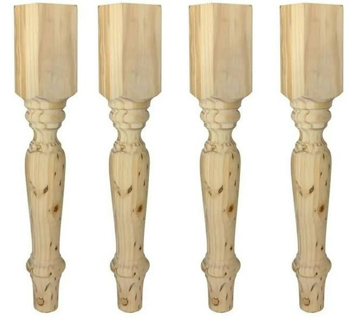 WOODLY Classic Table Leg Large set of 4 Table Legs (Furniture ...