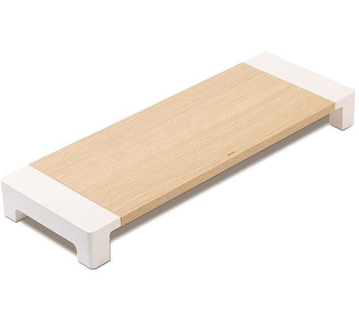 DELI Monitor Screen Riser - Wood Finish Wood Portable Laptop Table ...
